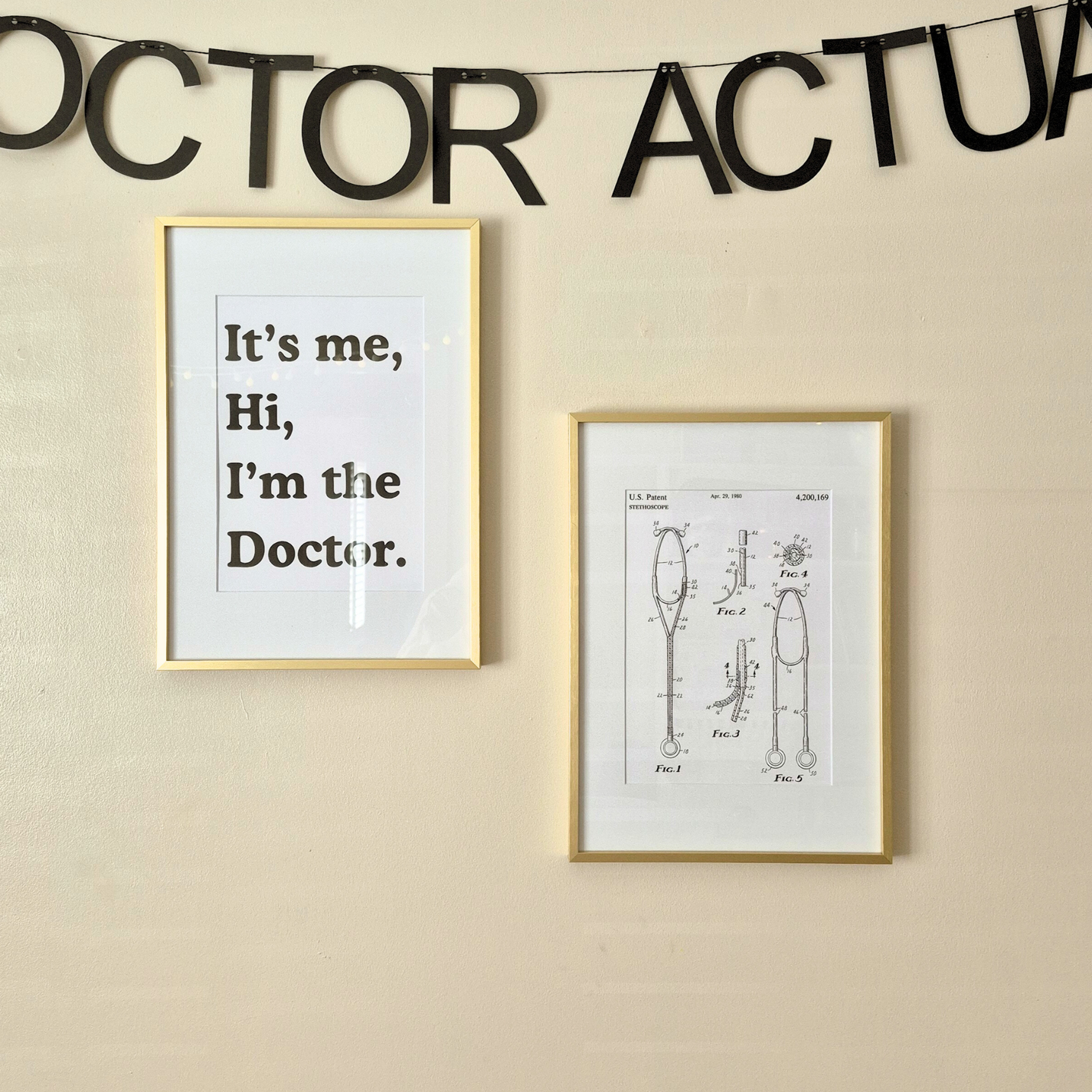 Stethoscope Patent Poster Print - Printable – Hill Town Joy